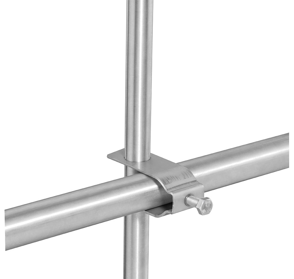 Rohrhalter, verbindet 1/2" Wasserrohr mit 3/4" bis 1" Stahlrohr ...